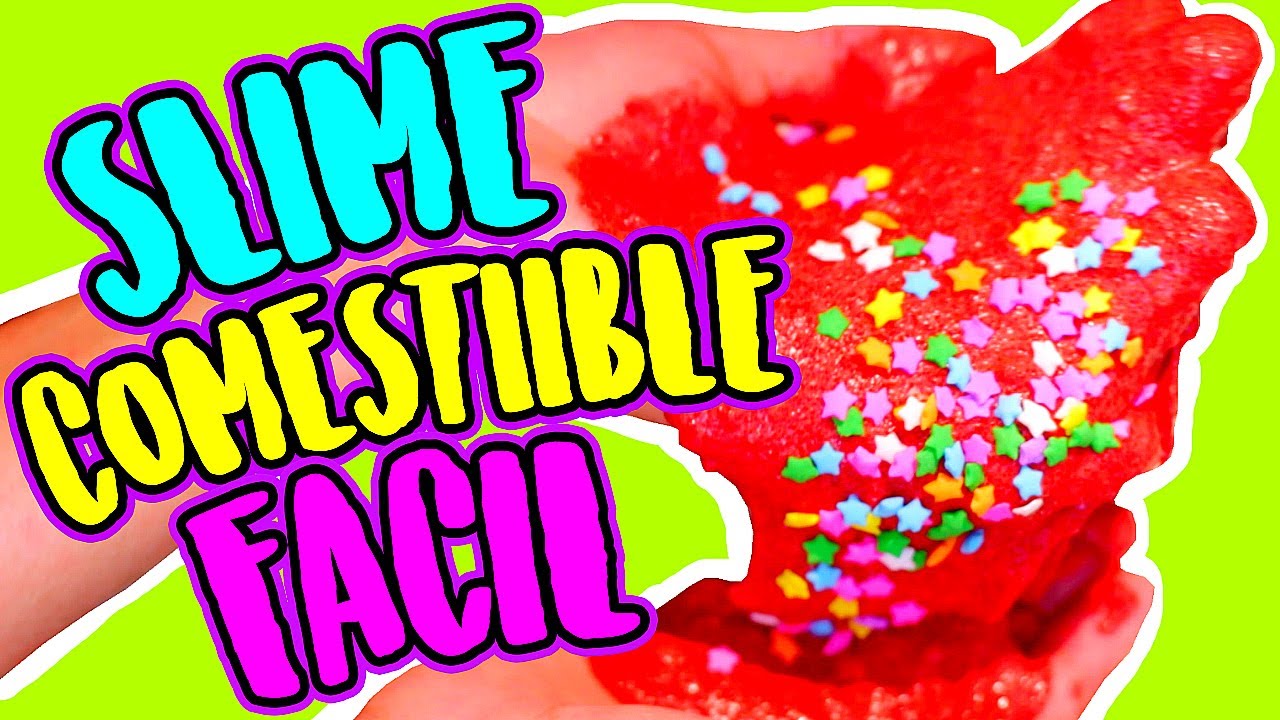 HAZ SLIME COMESTIBLE CON 3 INGREDIENTES - Recetas FÁCILES! | Gabriela ...
