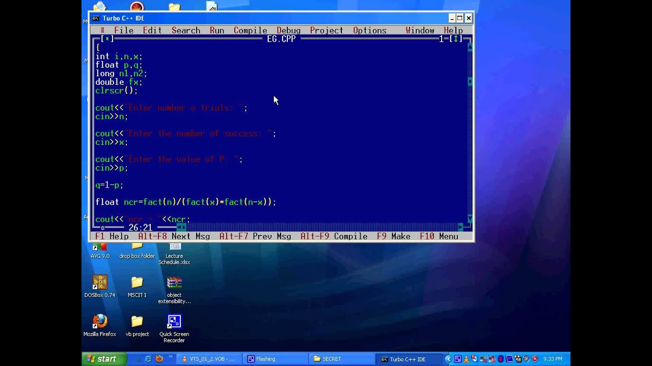 binomial distribution using C++ - YouTube