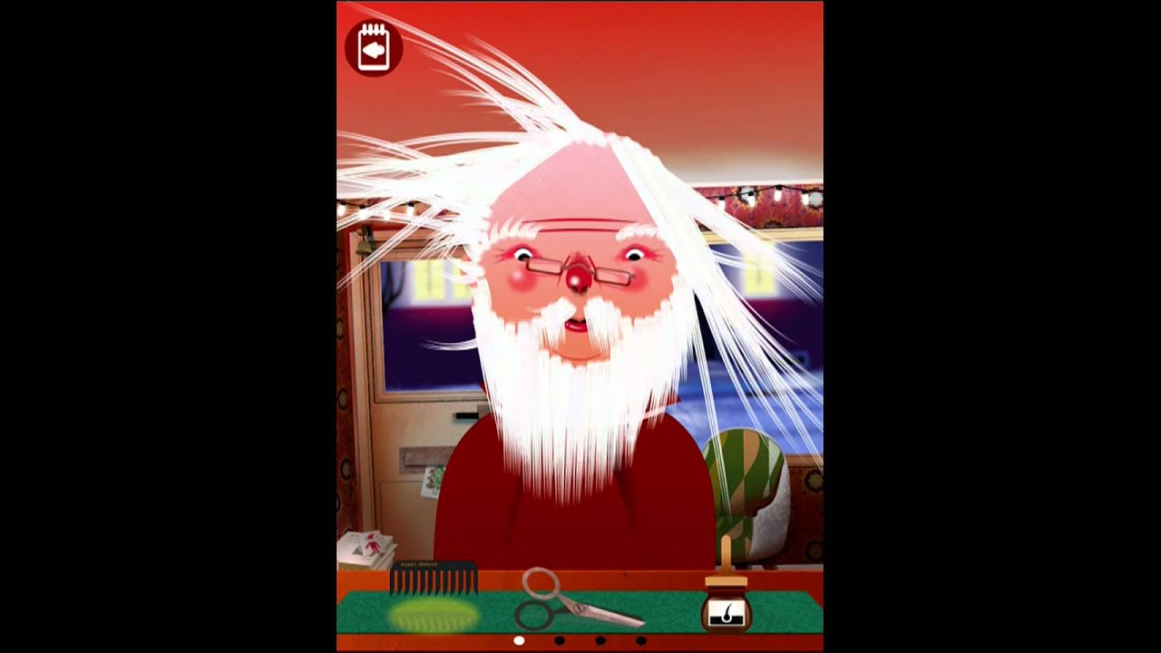 Toca Hair Christmas - Gratis App für Kids: Der Weihnachtsmann beim ...