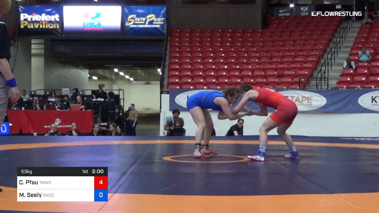 53 Kg Rnd Of 16 Cody Pfau TMWC Vs Marie Seely Southwestern Oregon CC ...