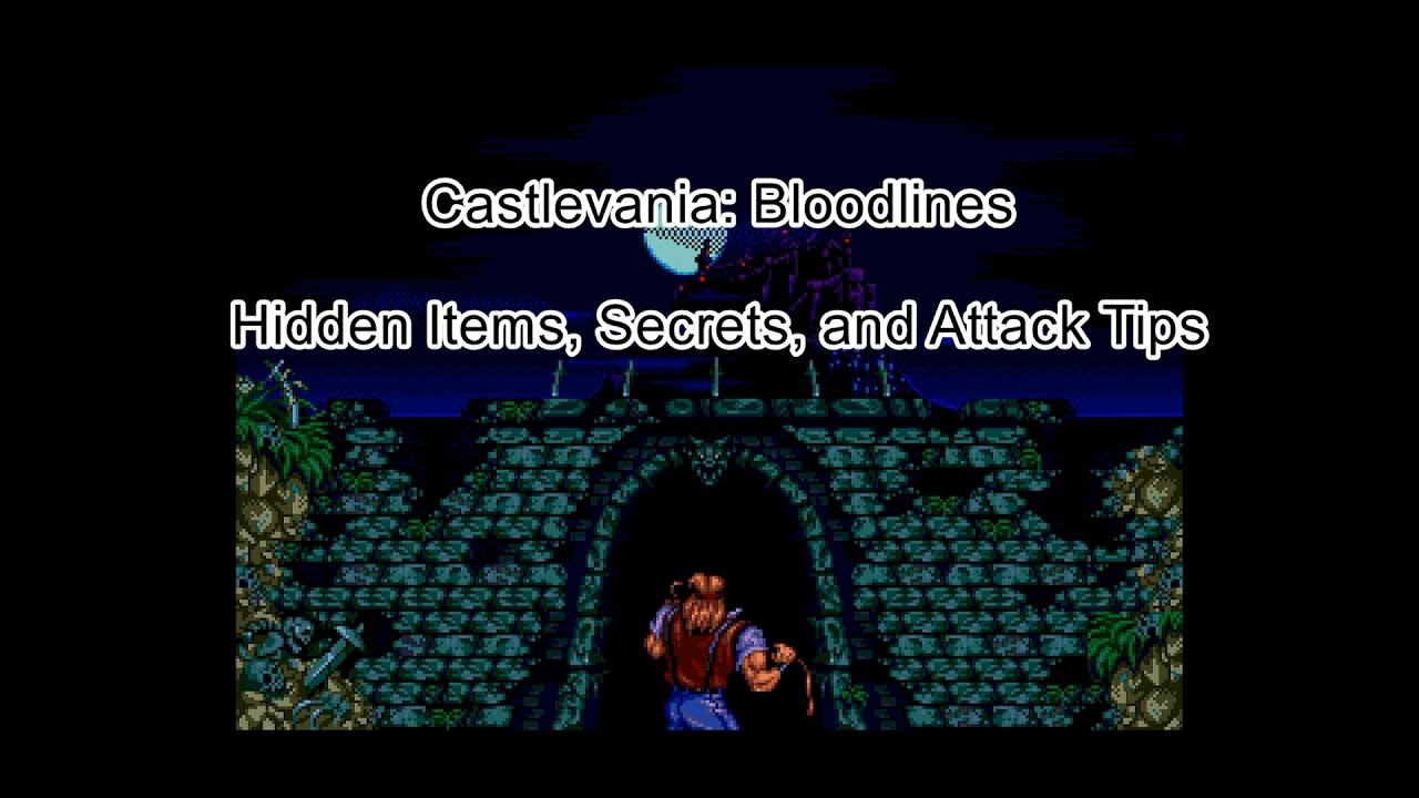 Castlevania: Bloodlines - Hidden Items, Secrets, and Attack Tips - YouTube