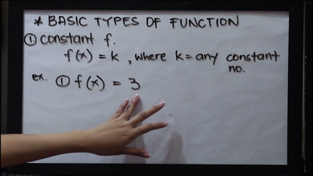 GEN.MATH_FUNCTIONS AND GRAPHS: CONSTANT_1 - YouTube