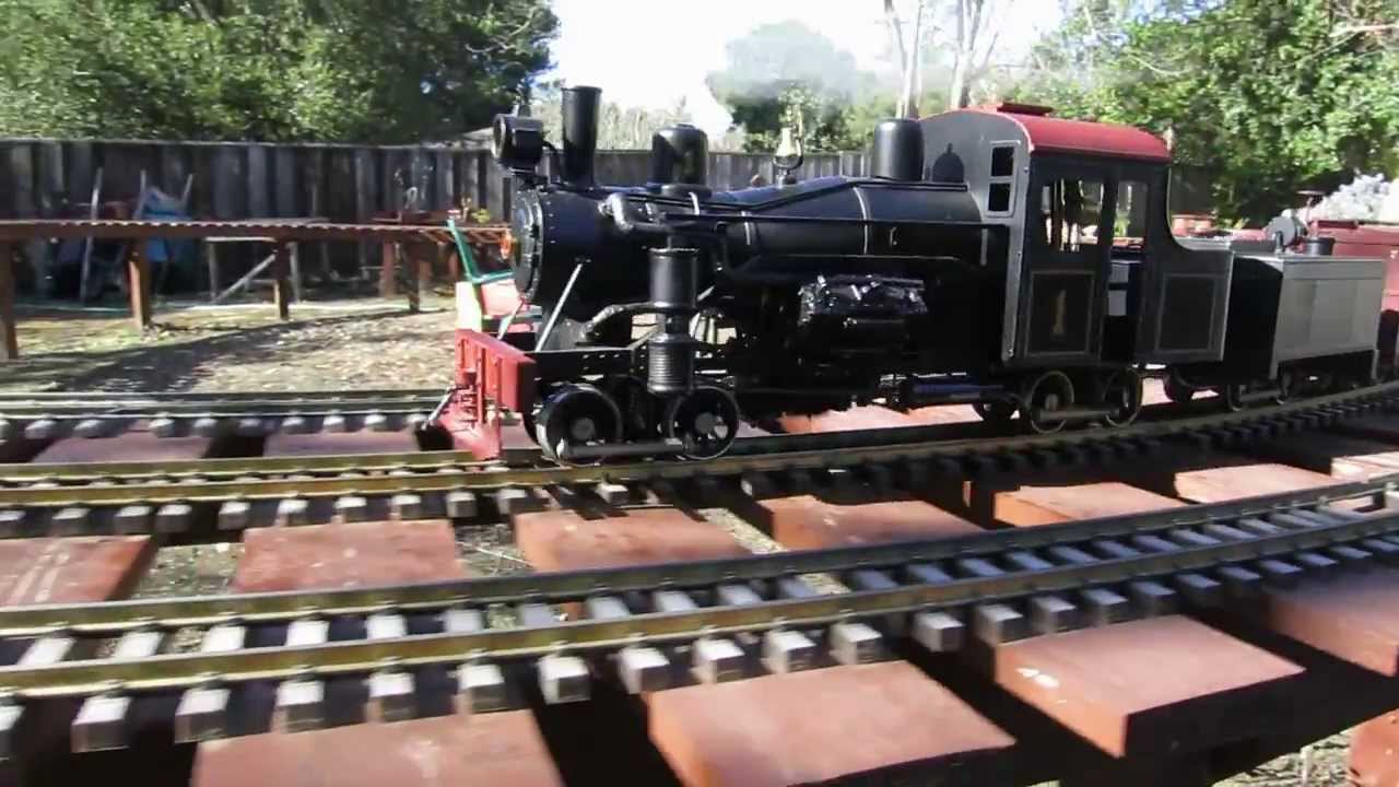 Bill's scratchbuilt four cylinder Heisler - YouTube