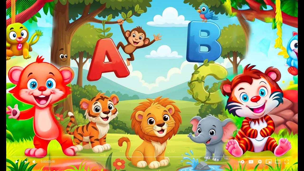 A to Z Cartoon Alphabet | Fun ABC Learning Video for Kids & Preschool ...