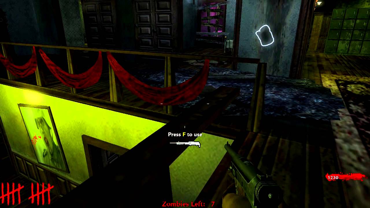 CoD WaW: Custom Zombie Map Christmas Mansion Attempt #1 (Part 2) END ...