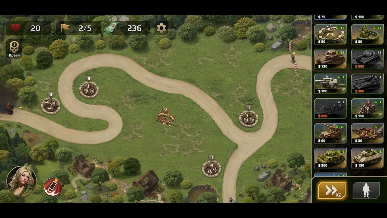 WWII Defense: RTS Army TD Game (mobile) Level 39 (Easy) - YouTube