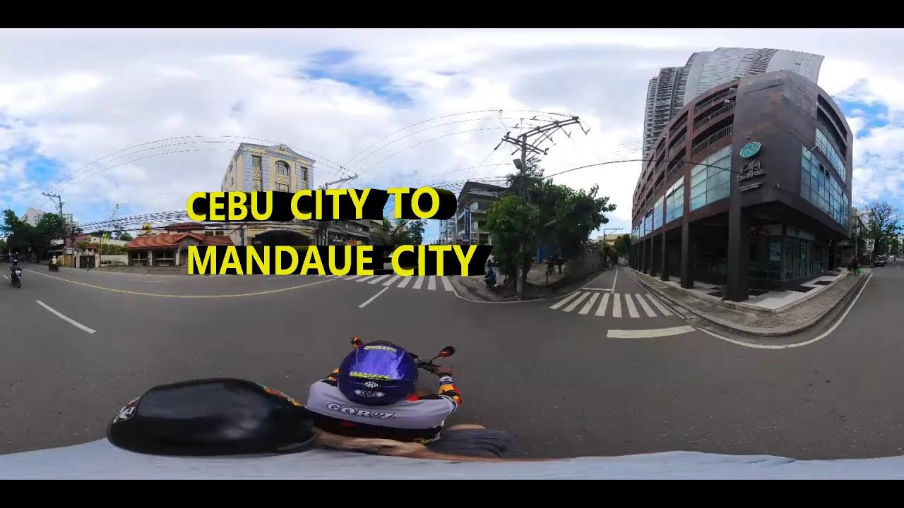 360 VIDEO. CEBU CITY TO MANDAUE CITY BY MOTORBIKE - YouTube