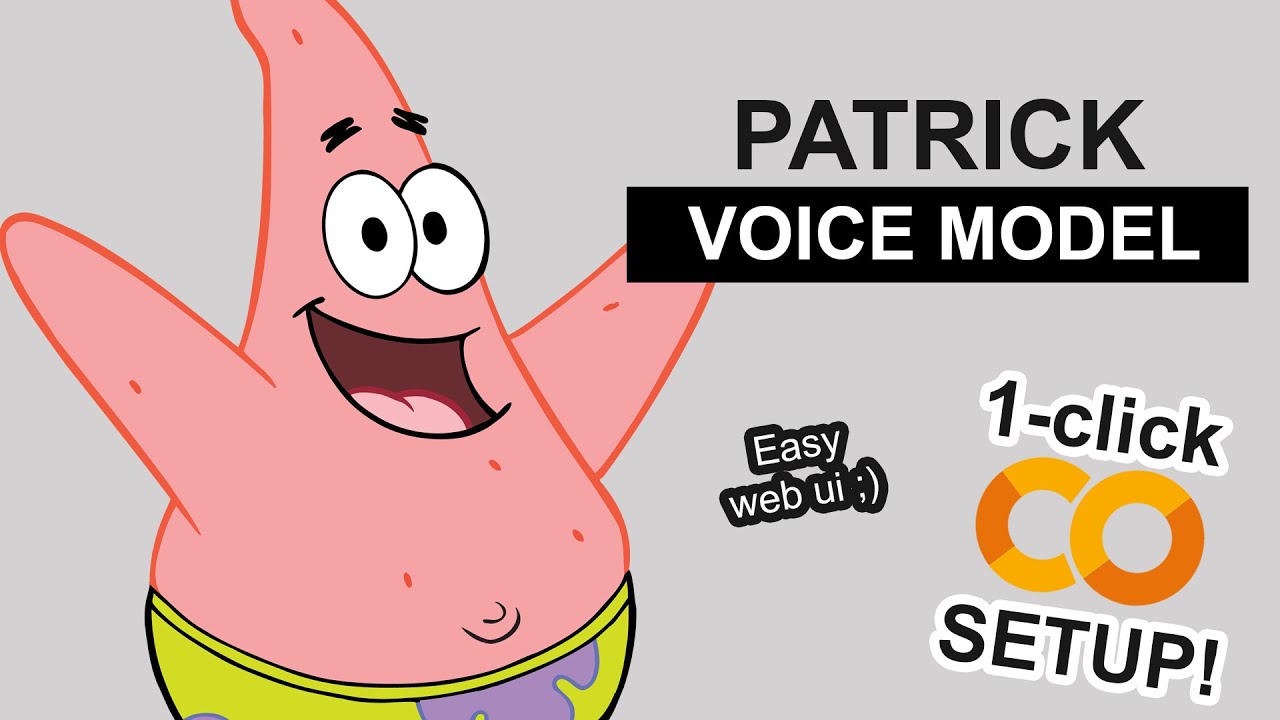 Patrick Star AI Voice Model - RVC 1-CLICK Google Colab Setup - YouTube