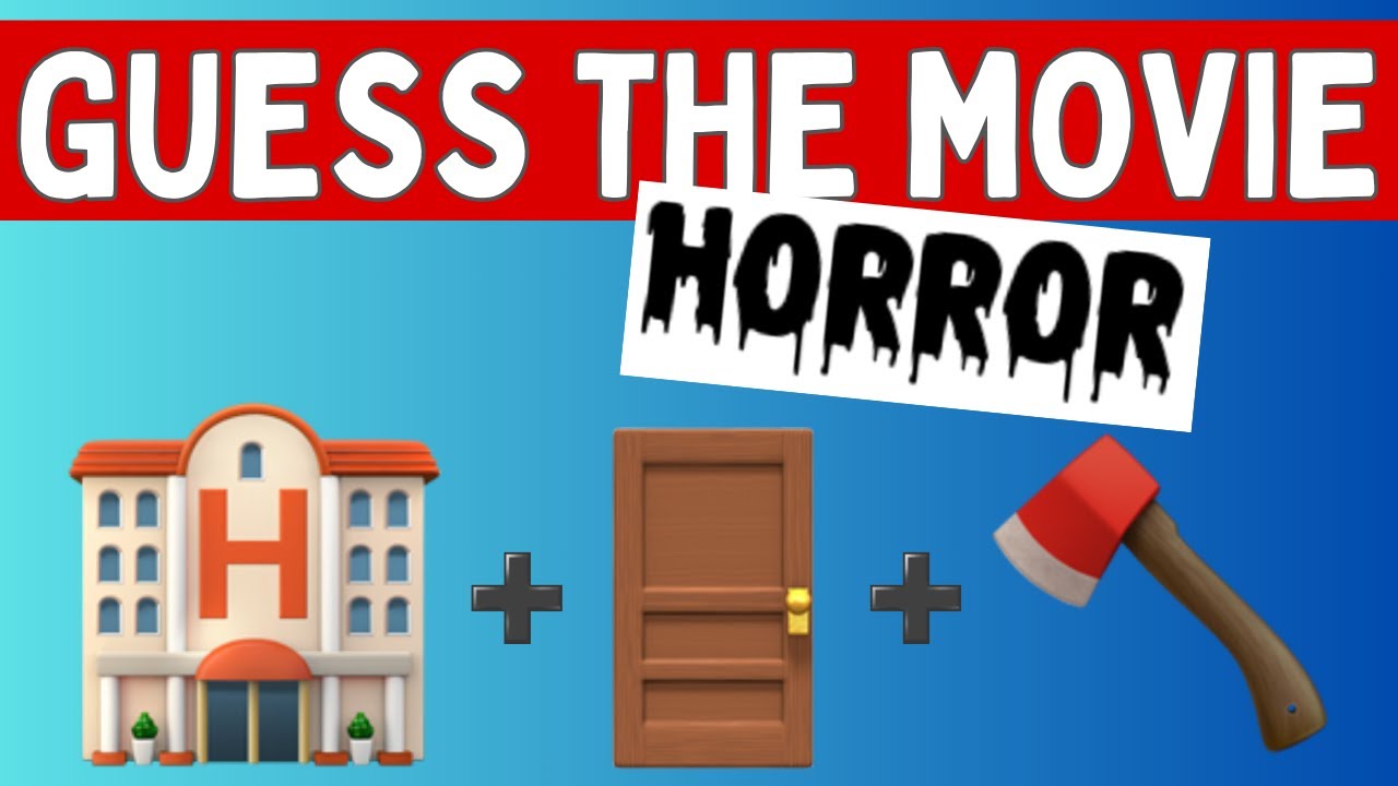 GUESS The HORROR Movie By EMOJI | 30 Riddles of Fright - YouTube