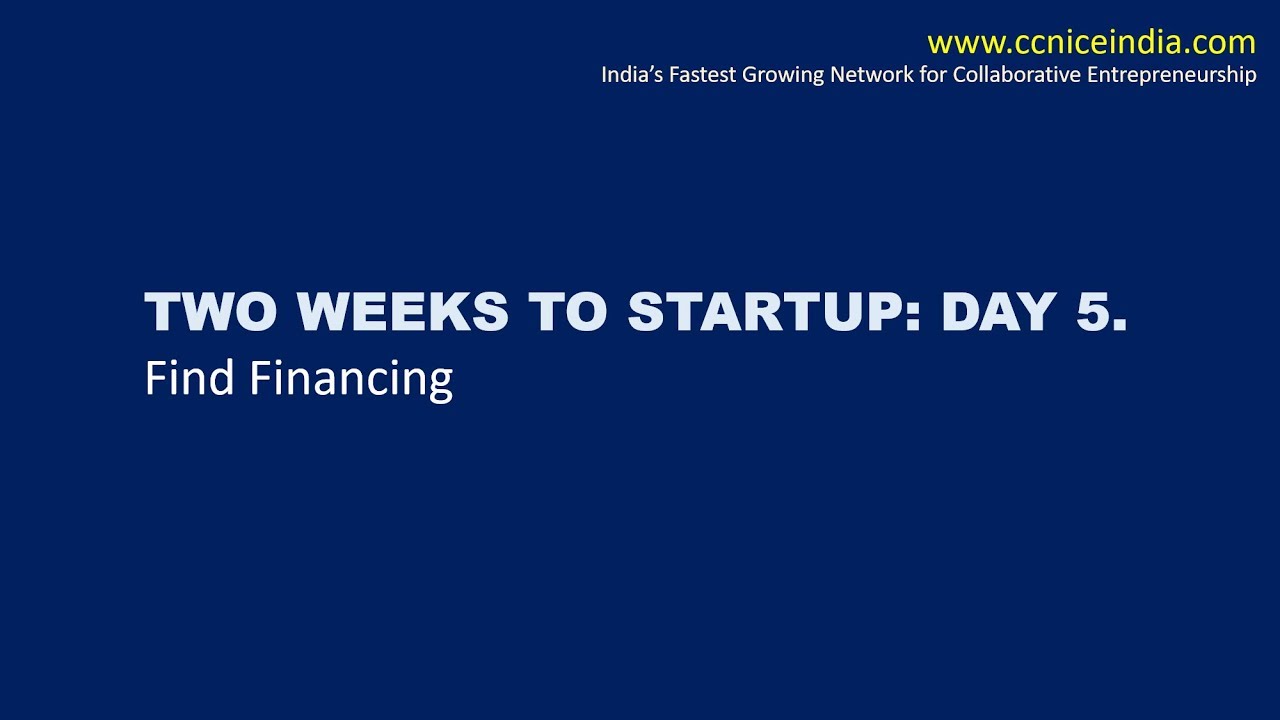 CC NICE Learning Series Two Weeks to Start Up Day 5 - YouTube