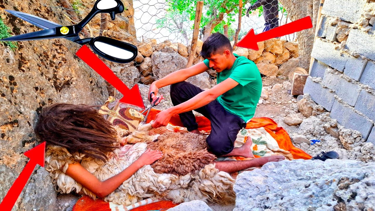Cutting caveman hair in a dream - YouTube