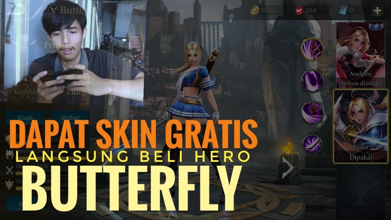AOV#5 - Mendapatkan Skin Butterfly gratis! - YouTube