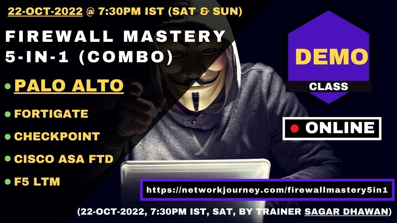 Class#1 (LIVE @ 7:30PM India) Learn F5 LTM Loadbalancer + Paloalto ...