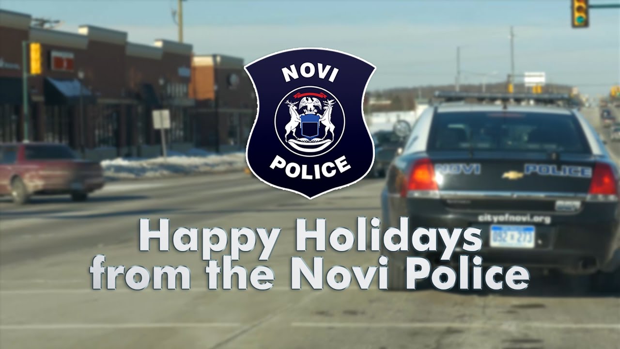 Happy Holidays from the Novi Police - YouTube