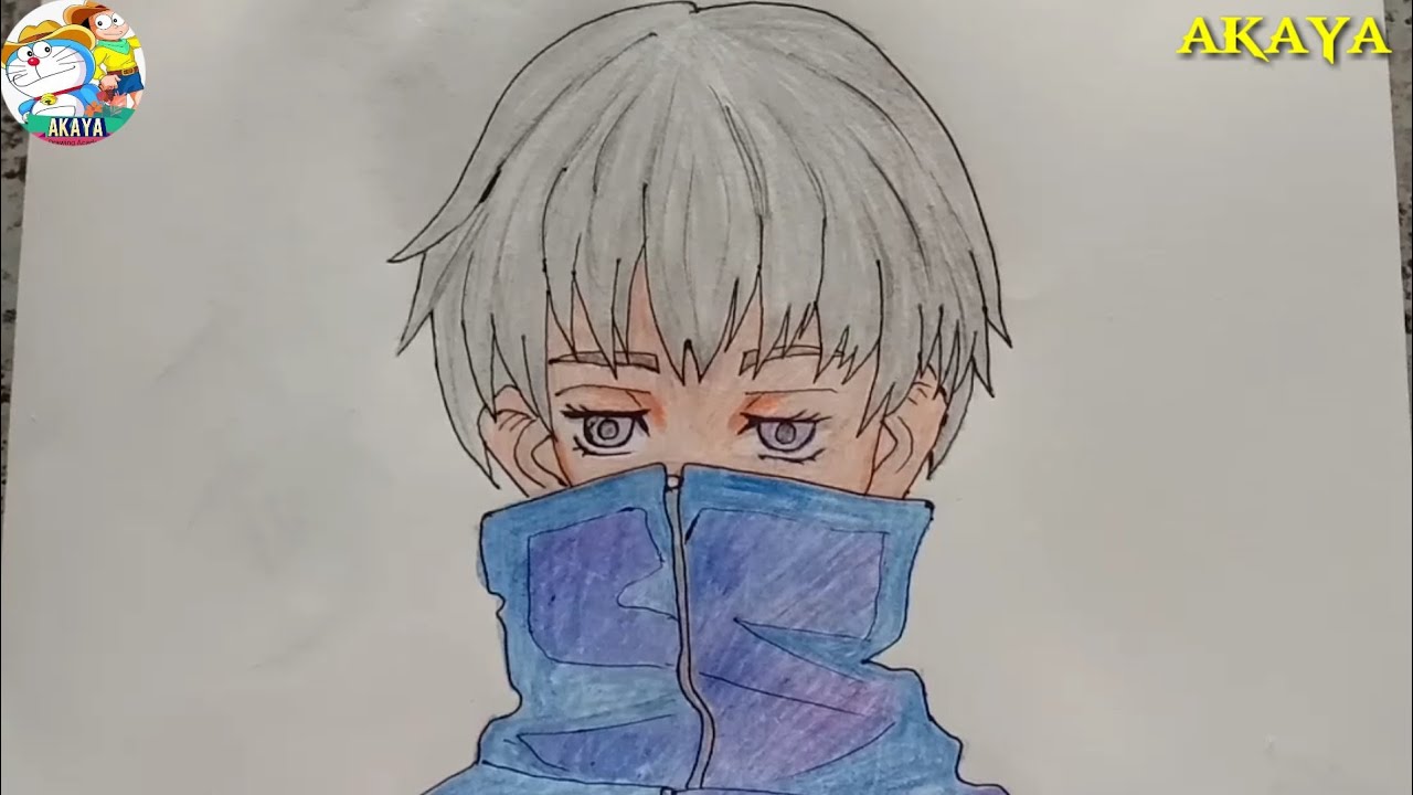 how to draw Toge Inumaki drawing /step by step drawing/easy way to draw ...