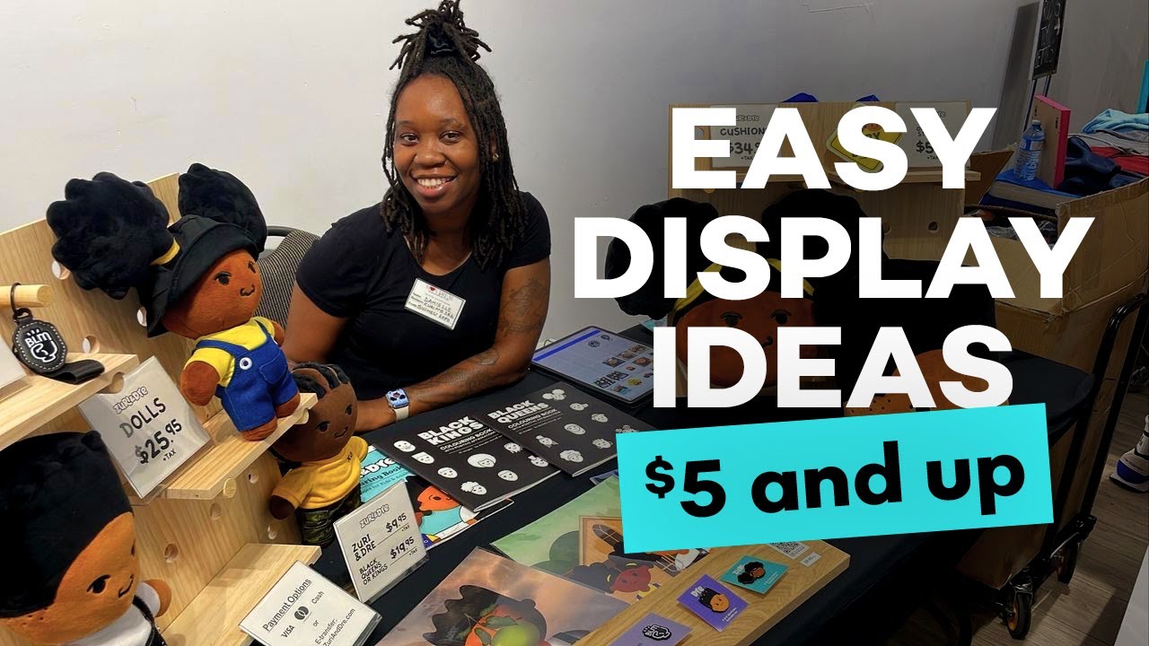 5 easy & minimal vendor table display ideas ($5 & up), market setup ...