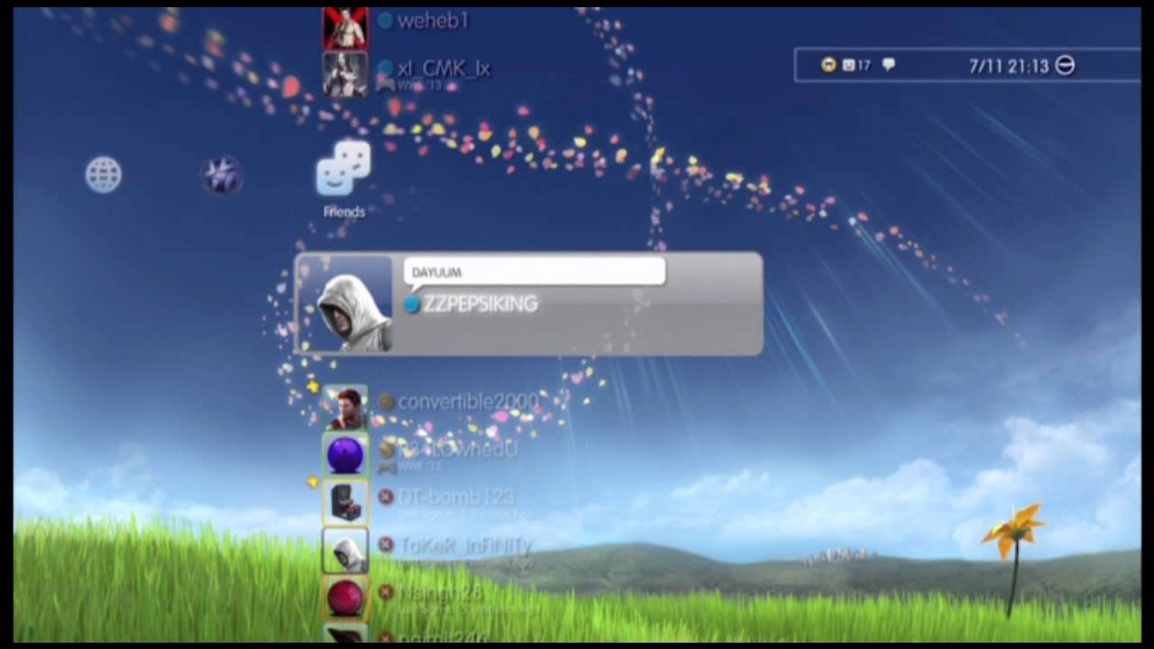 My PS3 Friends List - YouTube