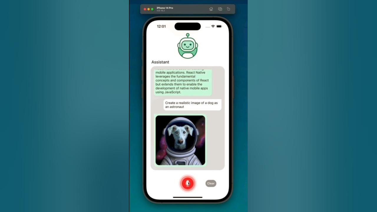 Ai Voice Assistant React Native 🔥 Shorts Reactnative Ai Chatgpt Dalle2 Youtube