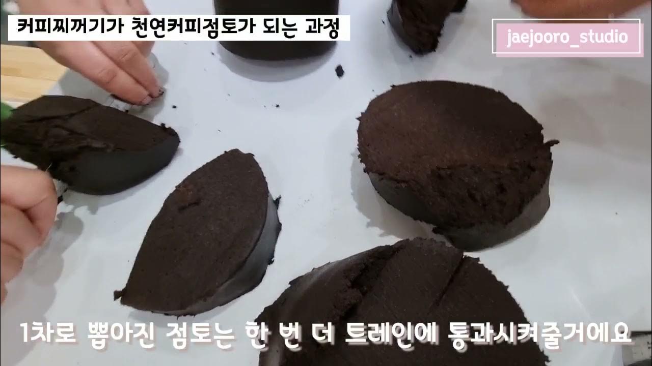 커피박으로 커피점토 만들기 Youtube