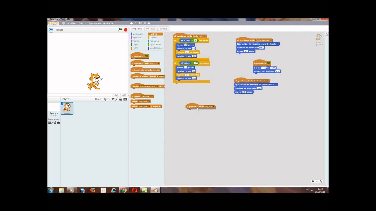 Scratch 2.0 Saltos en movimiento - YouTube