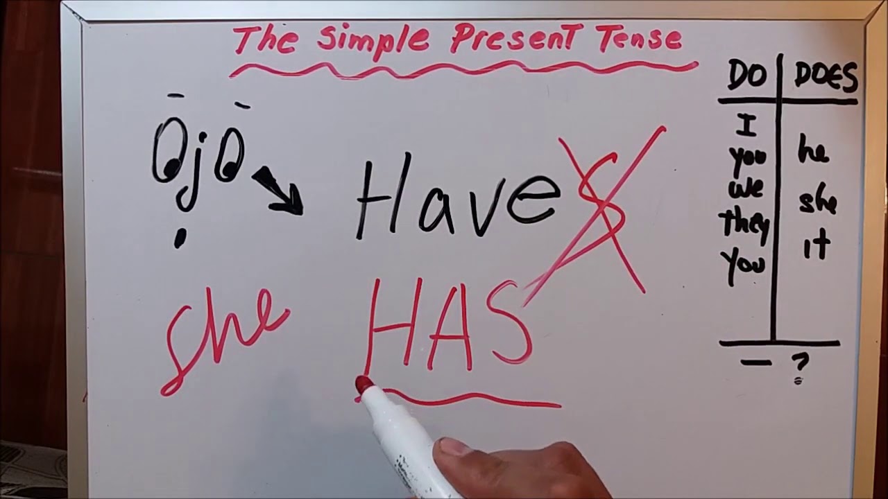 The Simple Present Tense - El Tiempo Presente Simple, DO y DOES - YouTube