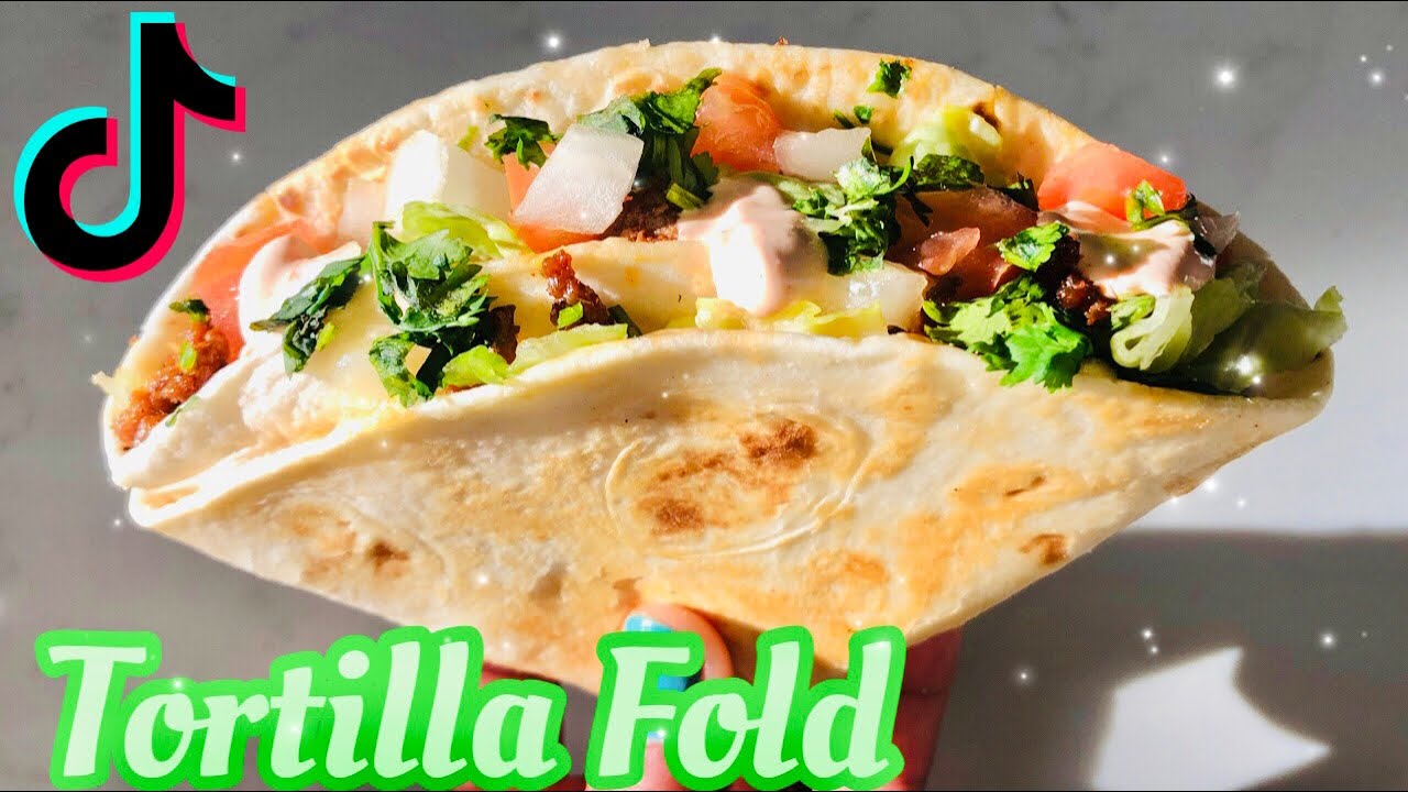TIK TOK TORTILLA Fold Hack-TACO Tortilla wrap - YouTube