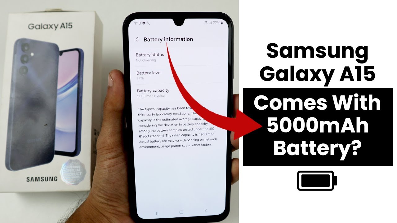 Does Samsung A15 Comes With 5000mAH Battery? - YouTube