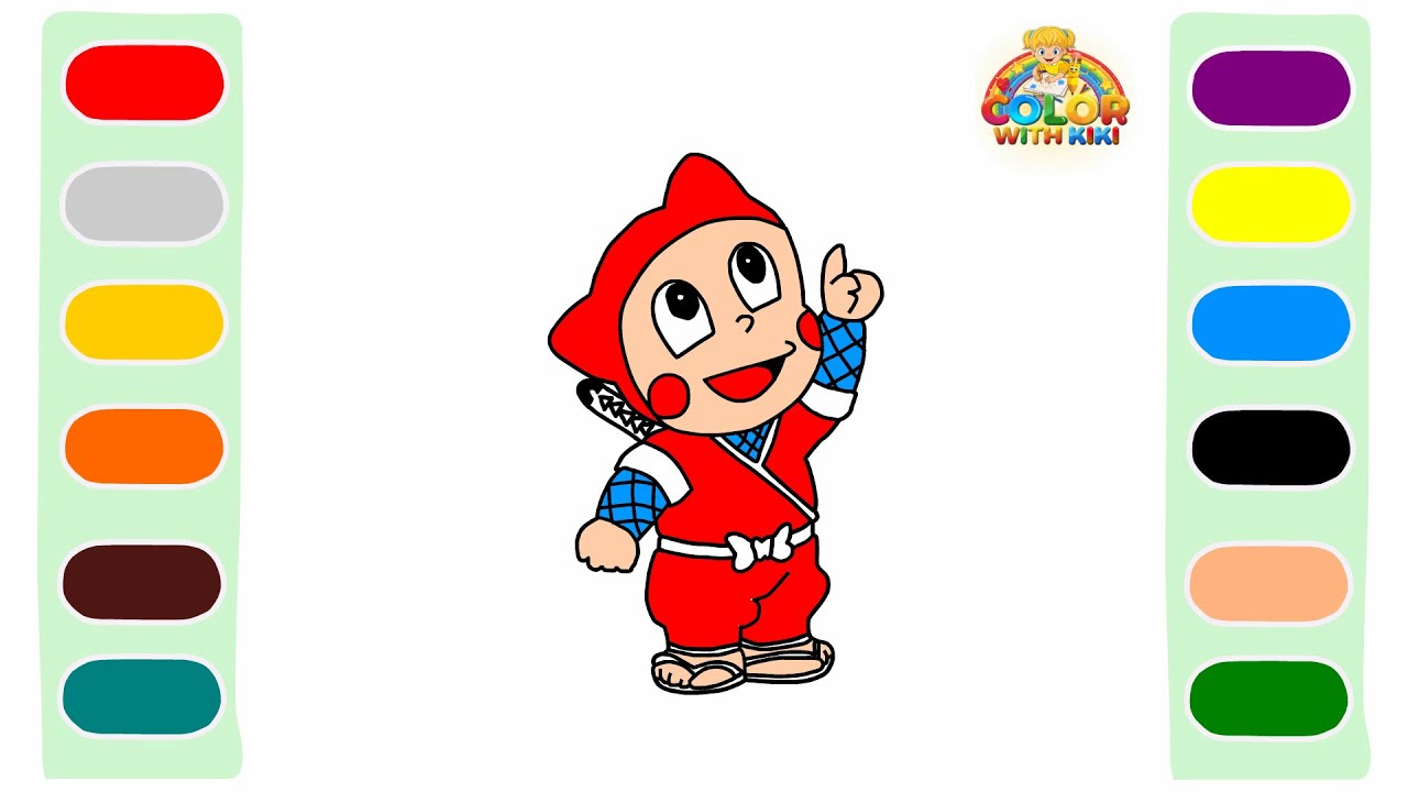 Learn to Draw Shinzo Hattori - Ninja Hattori - Drawing and Coloring ...