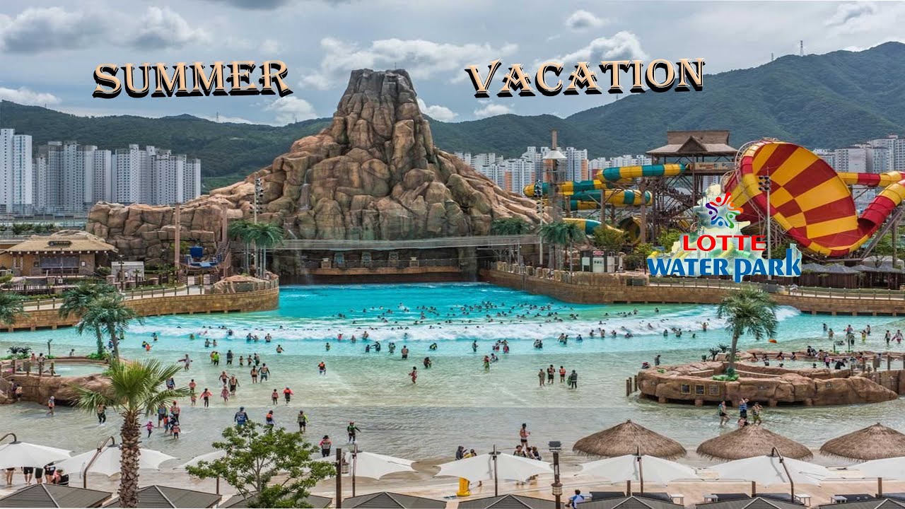 THE MOST FAMOUS LOTTE WATER PARK GIMHAE || CARIBBEAN BAY|| IN KOREA # ...