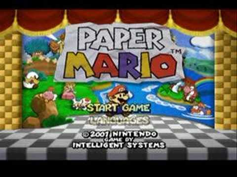 Paper Mario (N64) Opening - YouTube