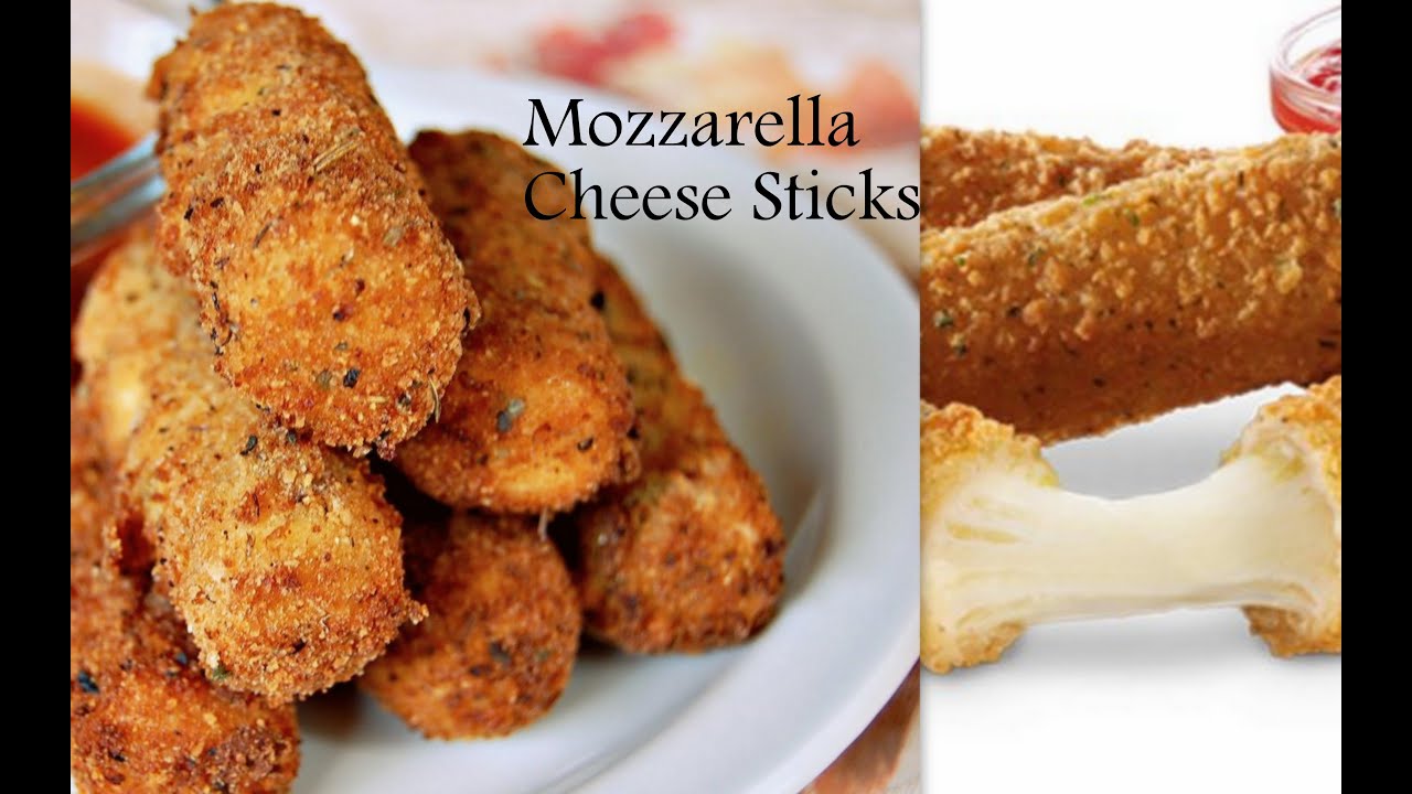 Homemade Mozzarella Sticks Recipe-Crispy Appetizer-Cheese Sticks - YouTube