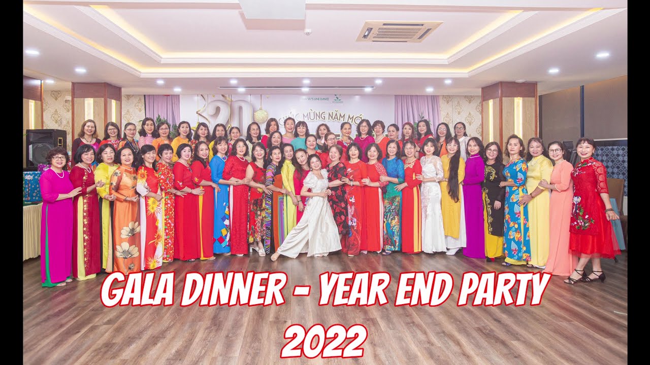 Gala Dinner - Tất Niên 2022 - Year End Party l Vy's Line Dance - YouTube