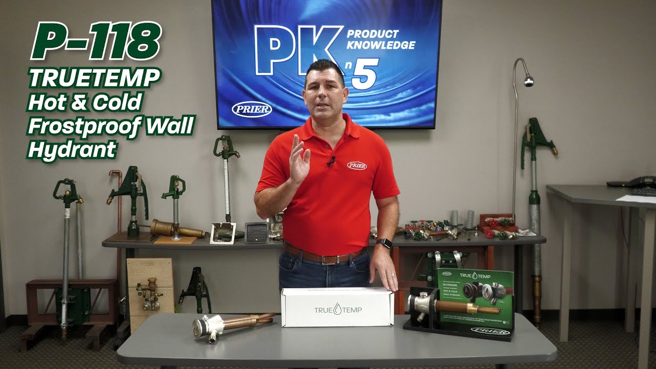 PKn5 for PRIER P-118 TrueTemp Hot & Cold Frostproof Wall Hydrant - YouTube