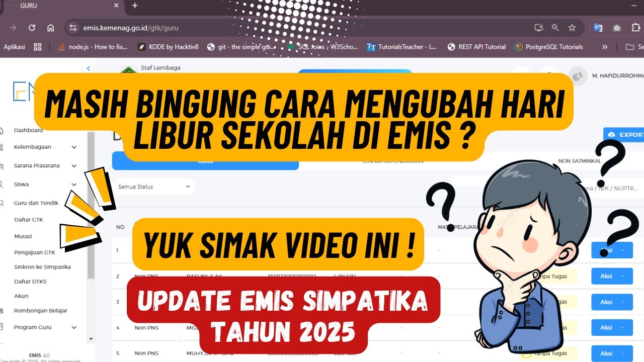 CARA MENGUBAH HARI LIBUR DI EMIS !!! UPDATE EMIS TERBARU !!! - YouTube