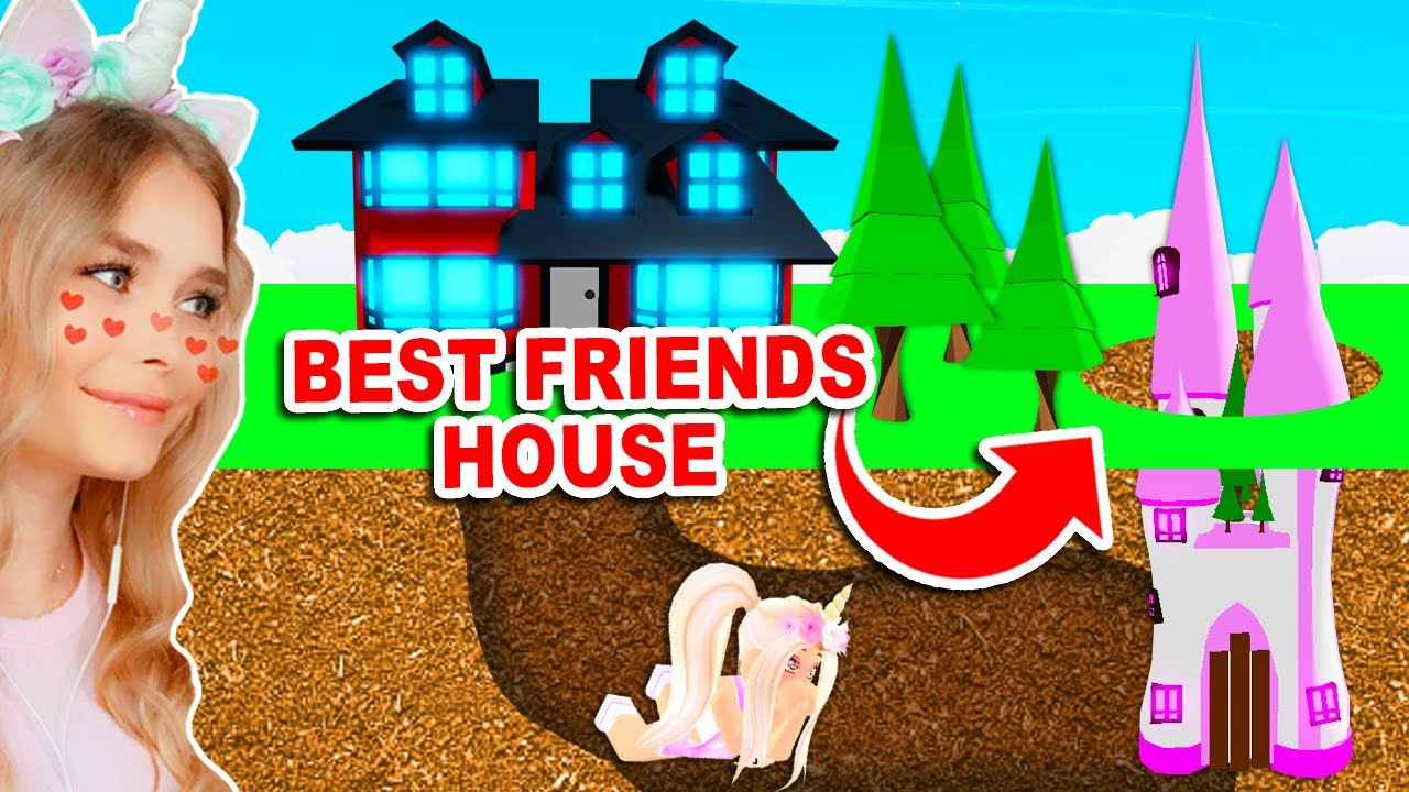I Built A SECRET TUNNEL UNDER My BEST FRIENDS HOUSE In Adopt Me ...