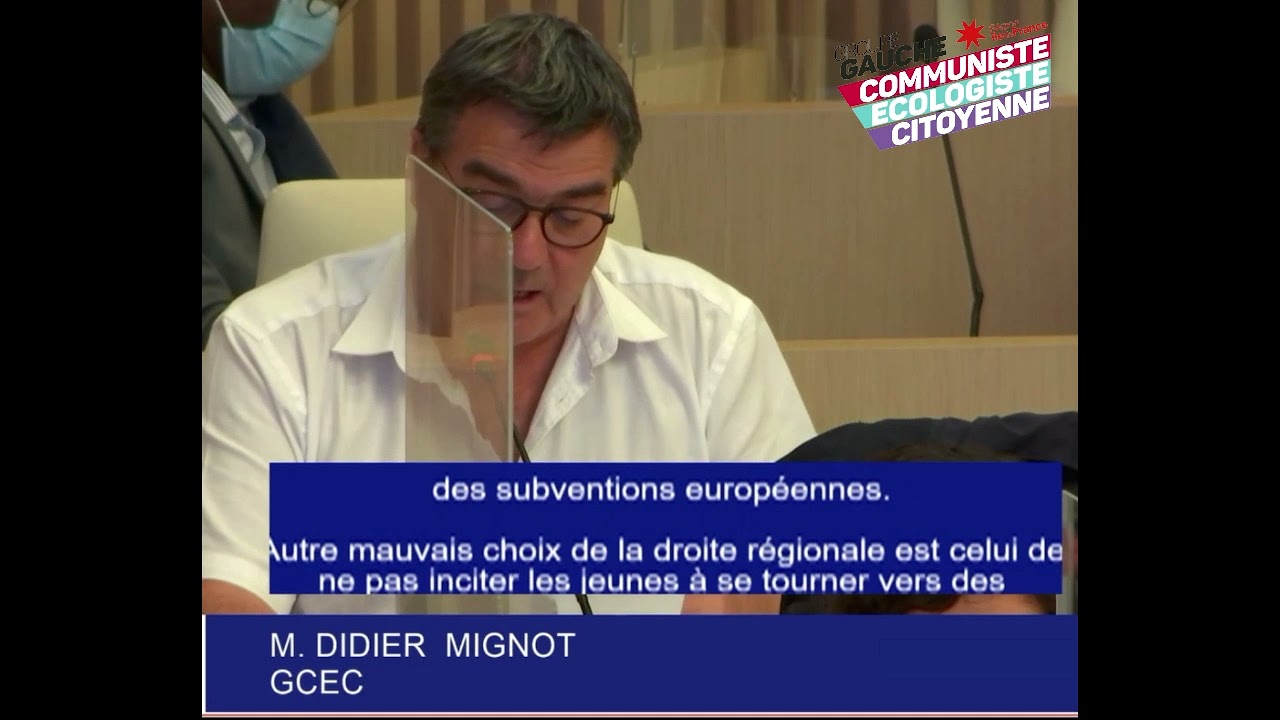 Didier MIGNOT dénonce un budget agriculture 2022 hors-sol - YouTube