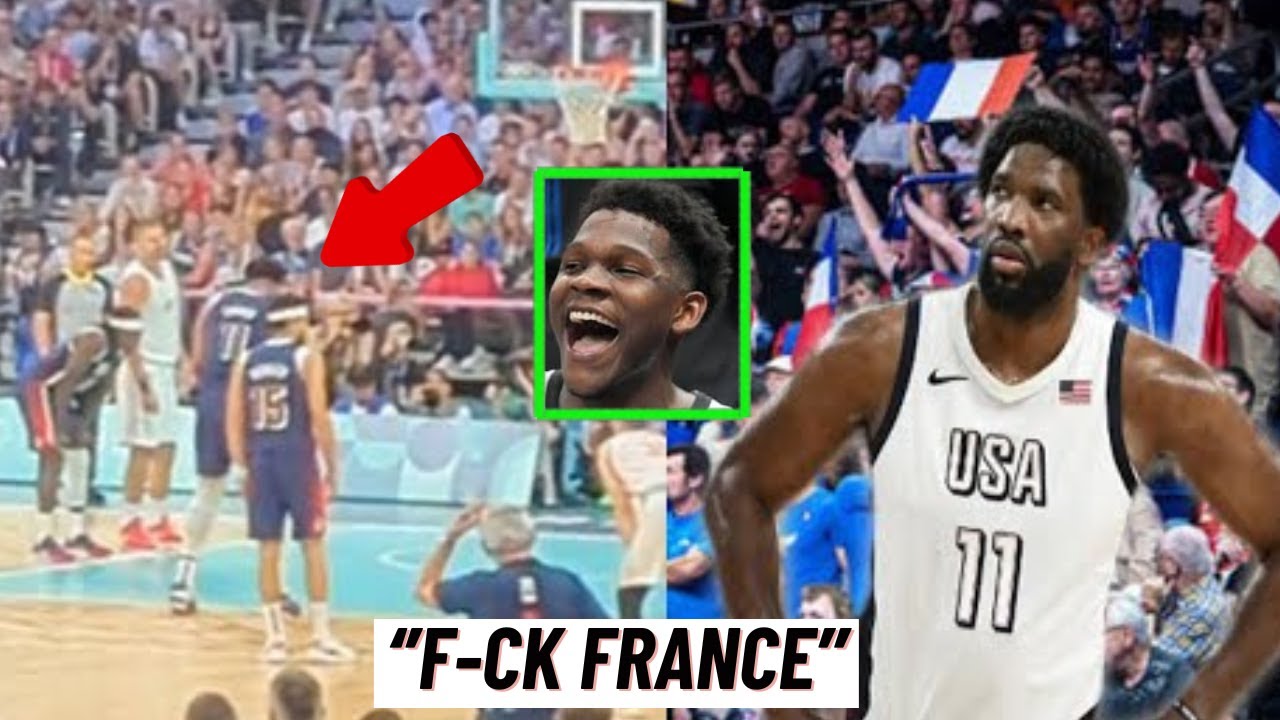 Anthony Edwards CLOWN Joel Embiid GETTING BOOED At Olympics ''FRANCE ...