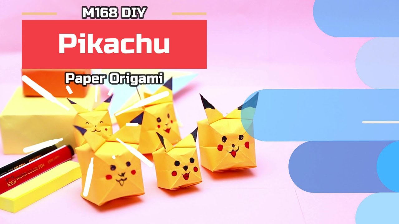 How to make origami PIKACHU - Origami Pikachu Pokemon [easy origami ...
