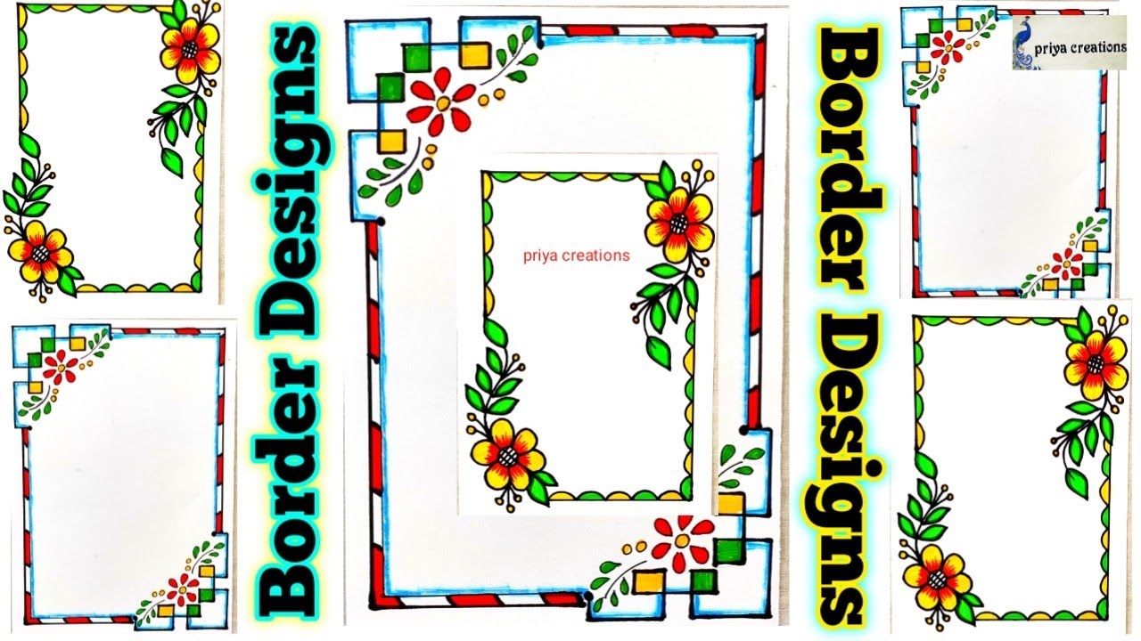 Border Designs for Project File | notebook border designs | project ...