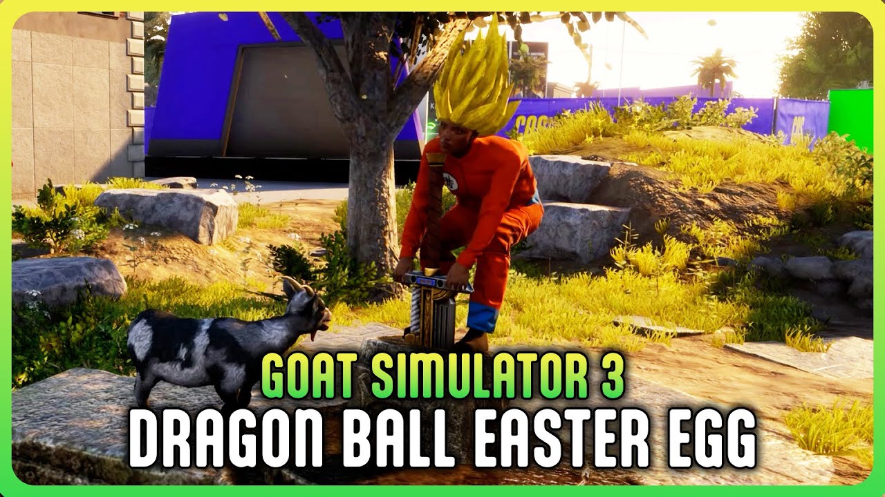 GOAT SIMULATOR 3 - Goku & Sword in the Stone Easter Egg - YouTube