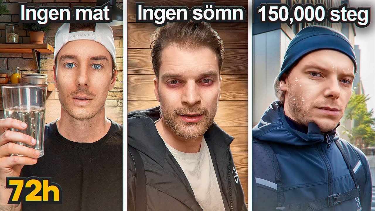 INGEN MAT, INGEN SÖMN OCH 150,000 STEG. - YouTube