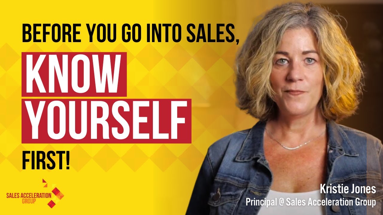 Before you go into sales, know yourself first! - YouTube