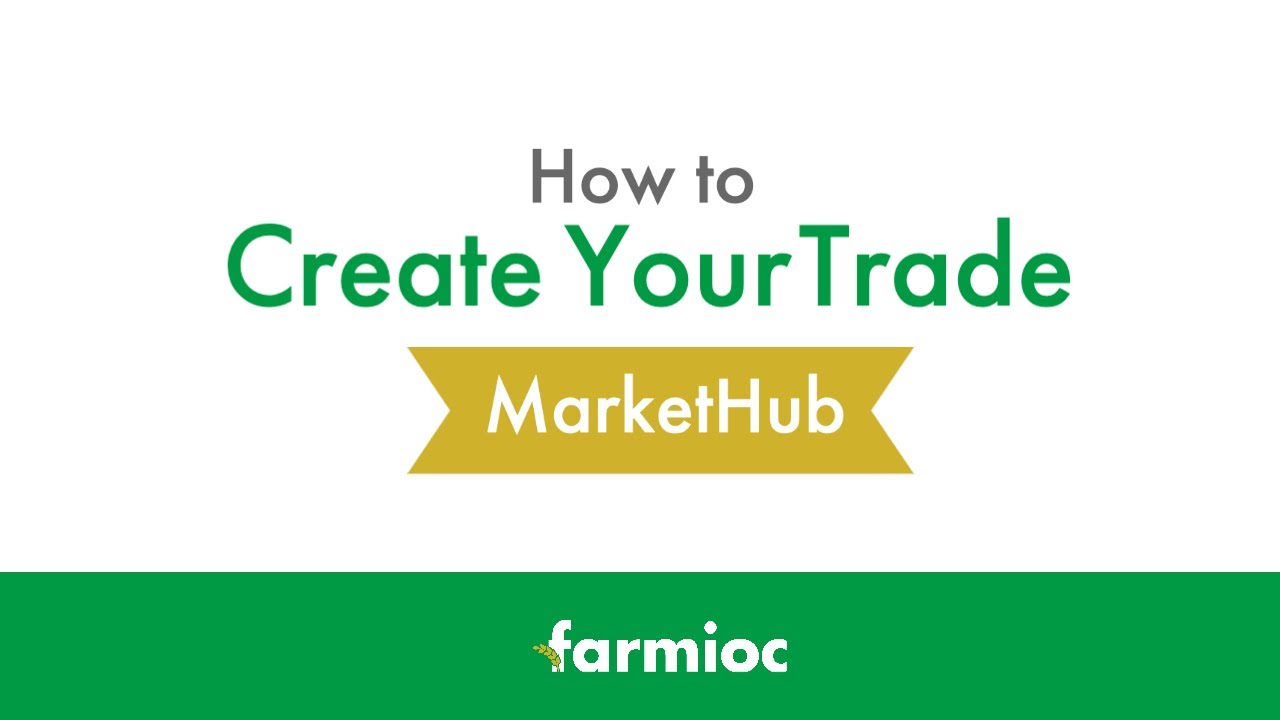 How to Create Your Trade on MarketHub - YouTube