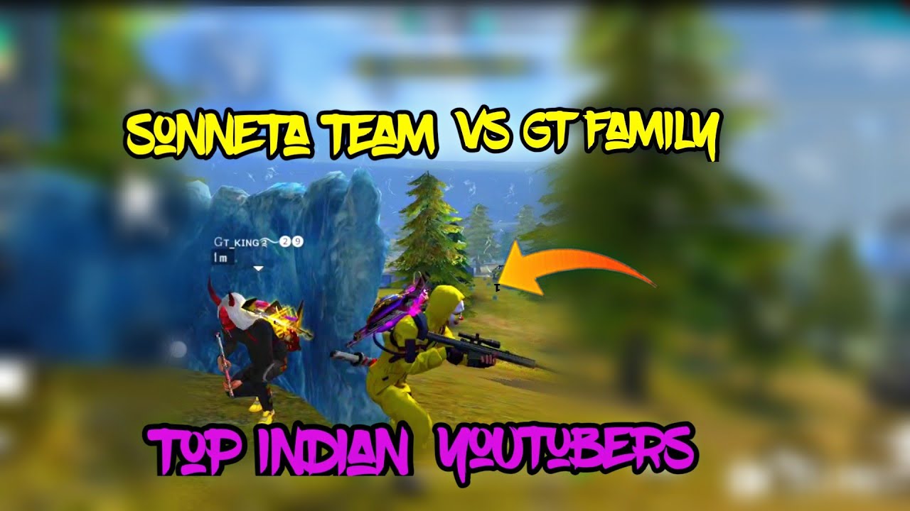 Sooneta Team Vs Gt Family/ Top Indian Youtubers Tournament/Gaming With ...