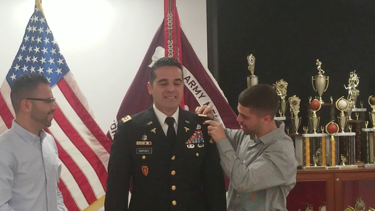 Joseph Narvaez promotion to Lt. Colonel - YouTube