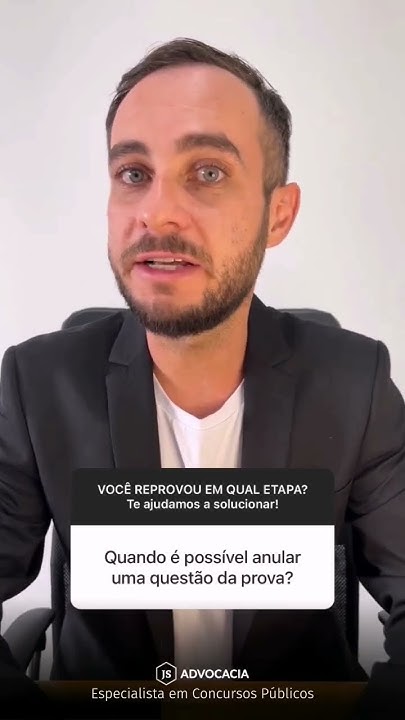 Quando é possível anular questões na prova objetiva? JS Advocacia - Concursos Públicos - YouTube