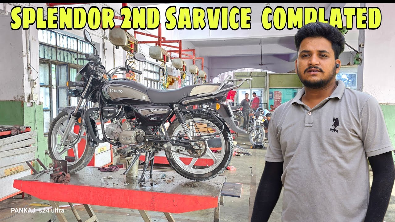 Splendor ke 2nd saevice completed 😎#splendor #herosplendor #vlog # ...