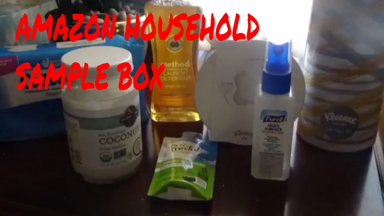 AMAZON HOUSEHOLD SAMPLE BOX - YouTube