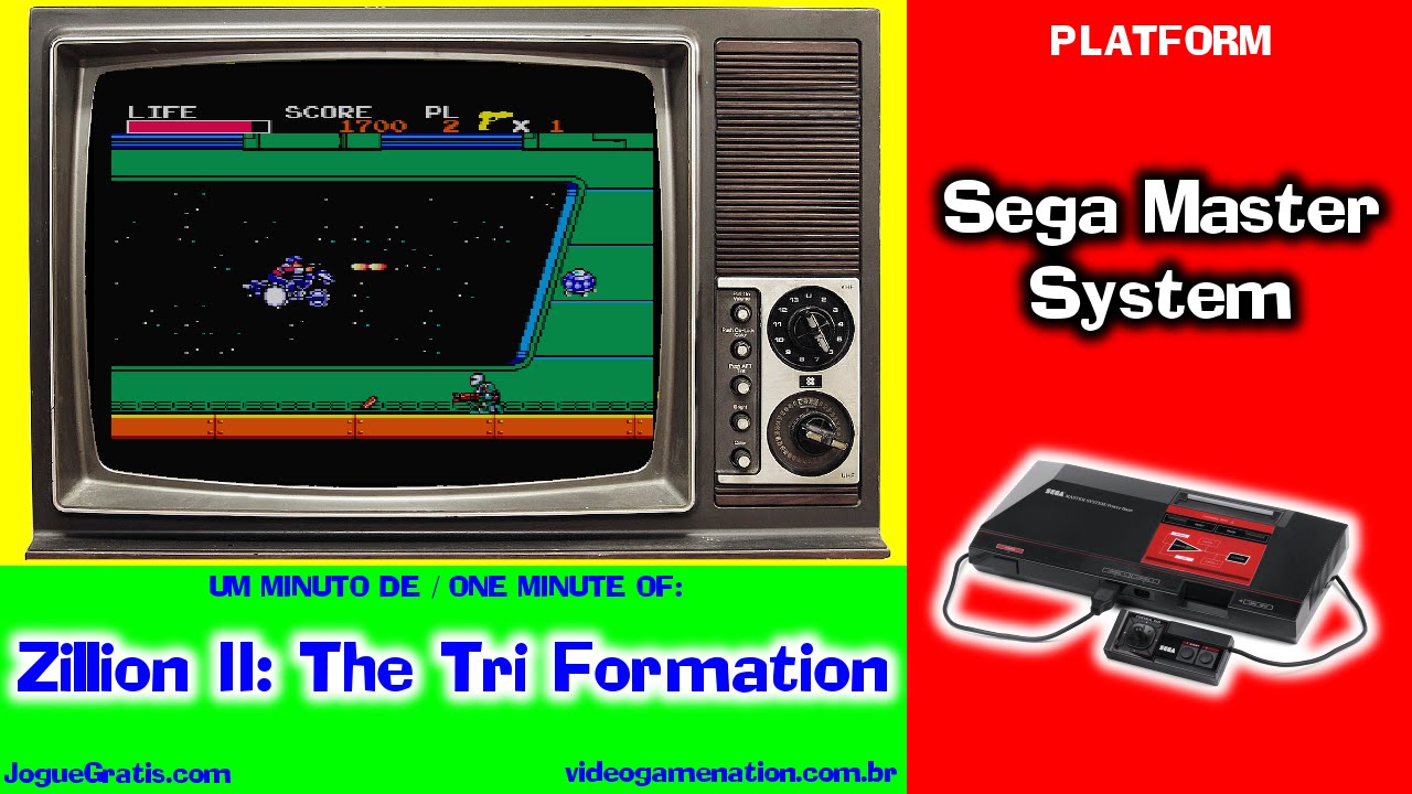 Zillion II: The Tri Formation (play screen), Master System, Sega, 1988 ...