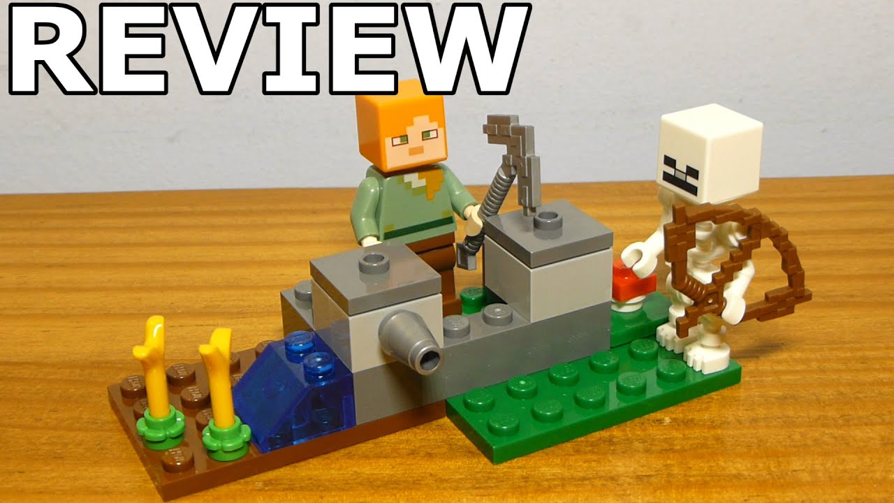 Lego Minecraft Skeleton Defense Review Set #30394 - YouTube